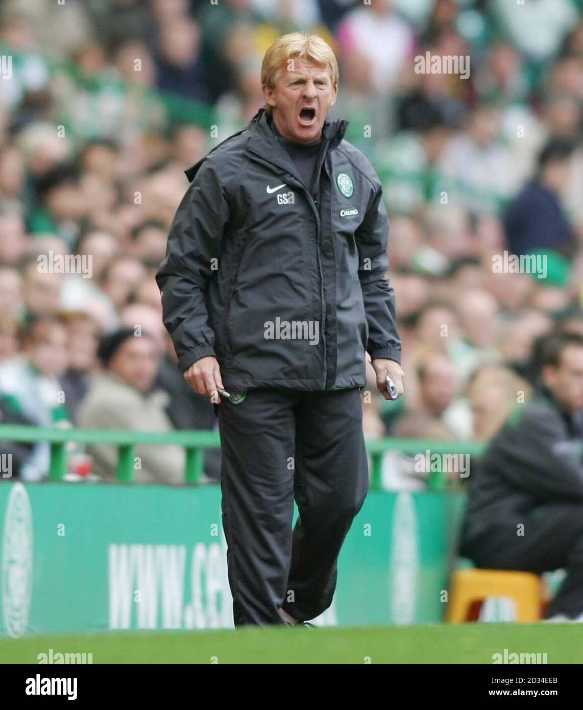 Celtic manager Gordon Strachan Stock Photo - Alamy