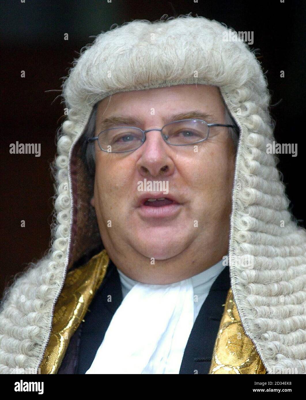 The lord chancellor arrives at the royal courts of justice hi-res stock ...