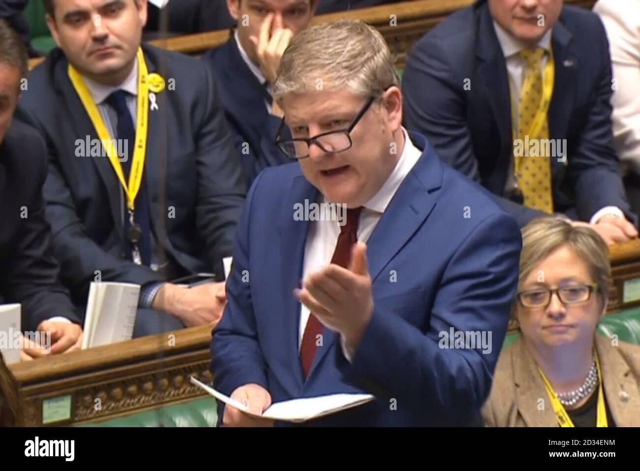SNP Westminster leader Angus Robertson speaks during Prime Minister's ...