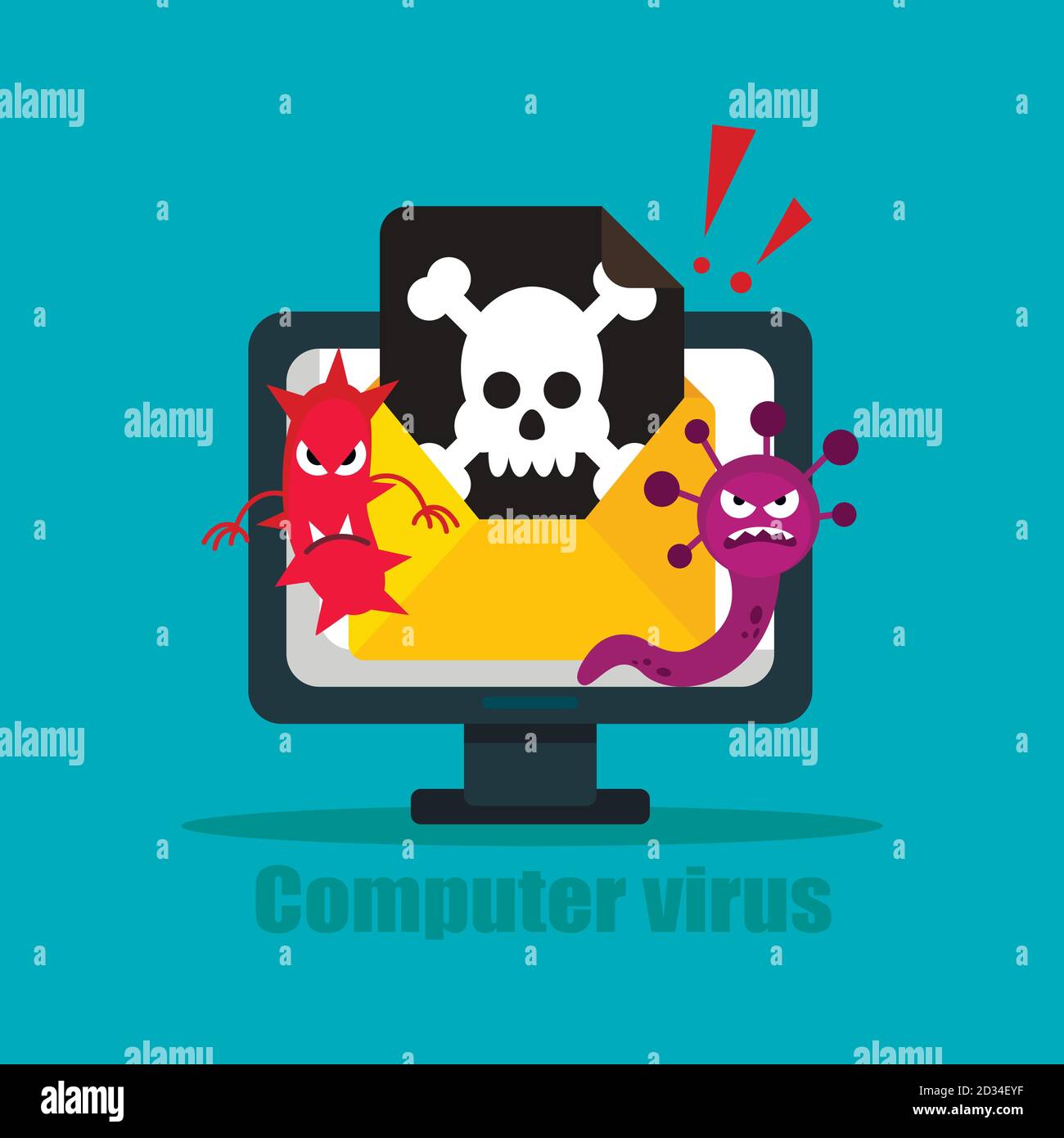 Laptop computer skull isolated icon hi-res stock photography and images ...