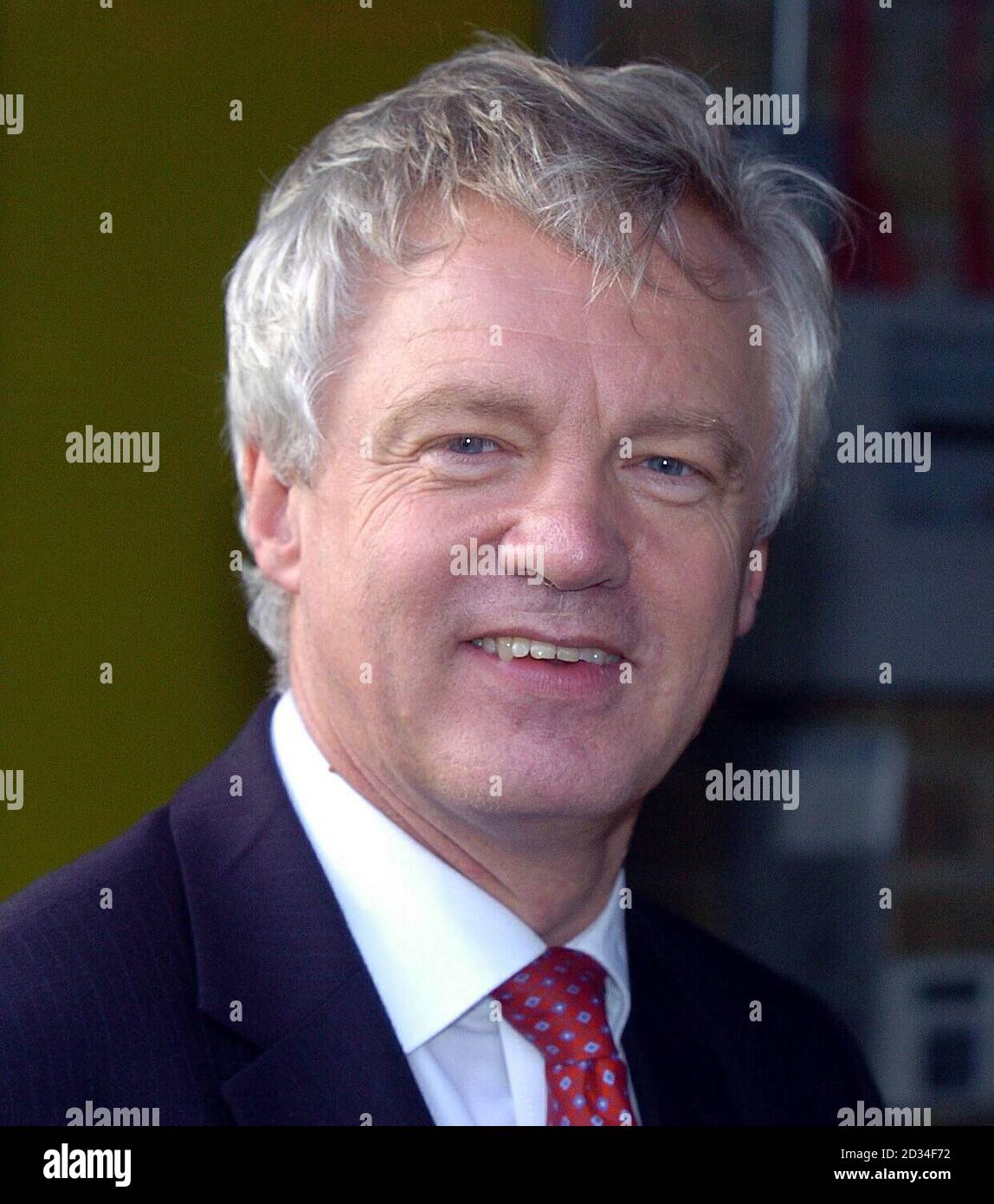 Tory leadership candidate David Davis meets young people in an IT ...