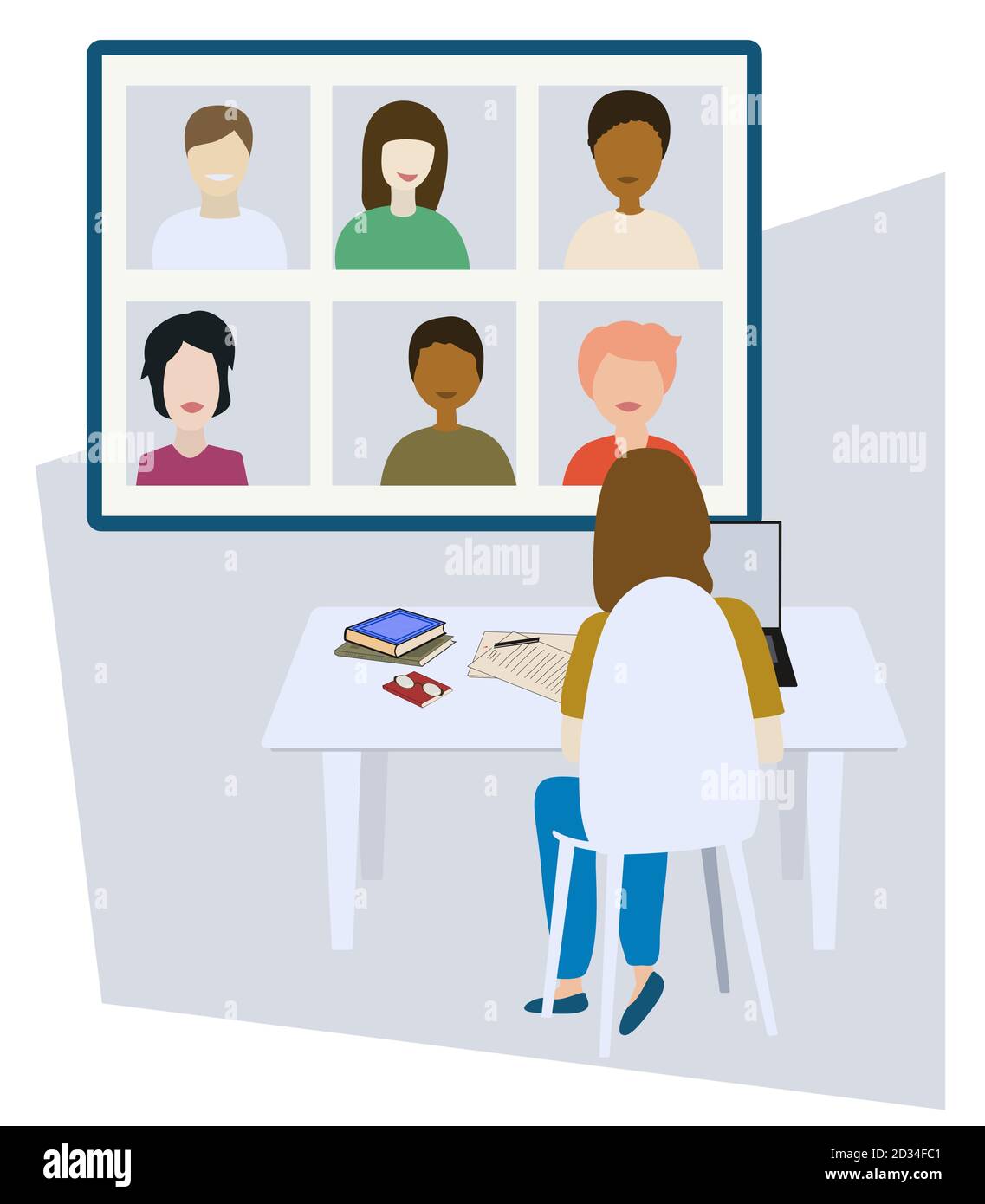 Video Conference Vector