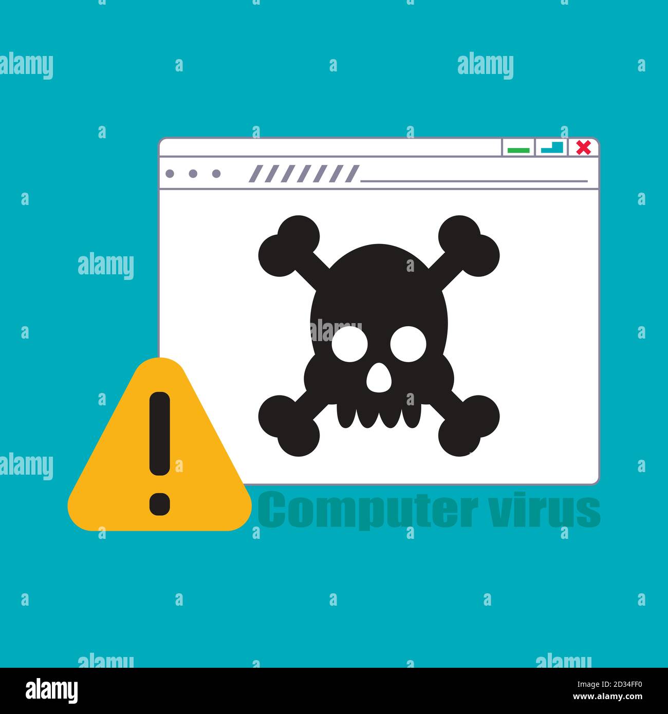 Warning sign system error popup hi-res stock photography and images - Alamy
