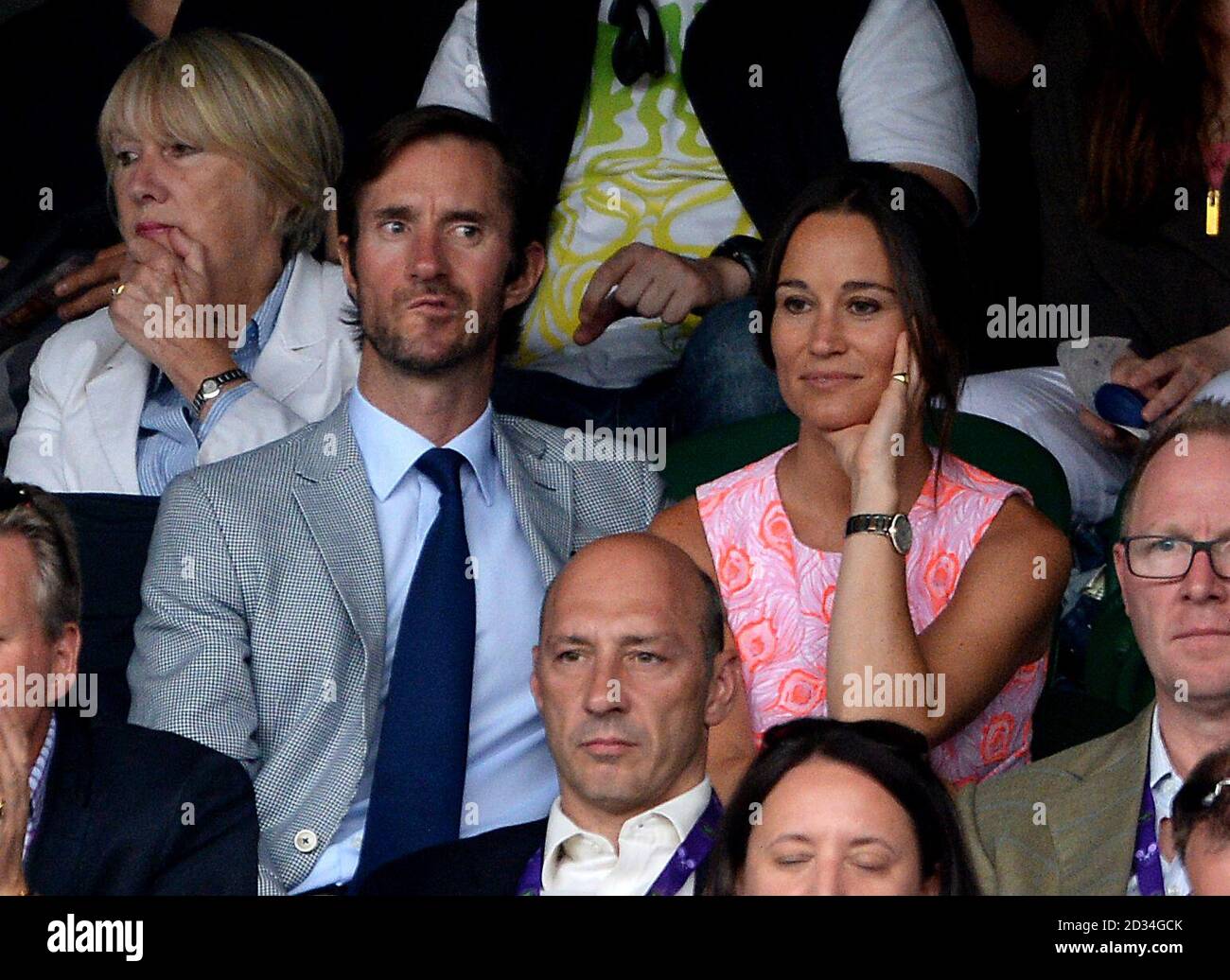 Pippa Middleton and James Matthews on day nine of the Wimbledon ...
