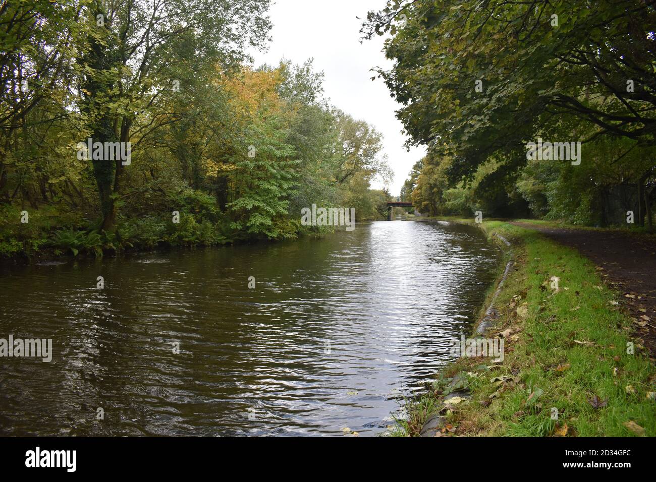 A view of a stretch of canal near Mission Drive in Tipton, West ...