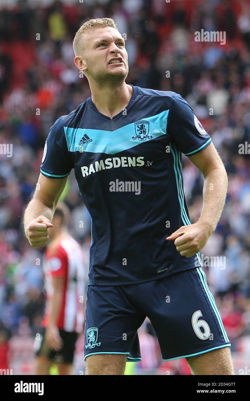 Middlesbroughs ben gibson celebrates hi-res stock photography and ...