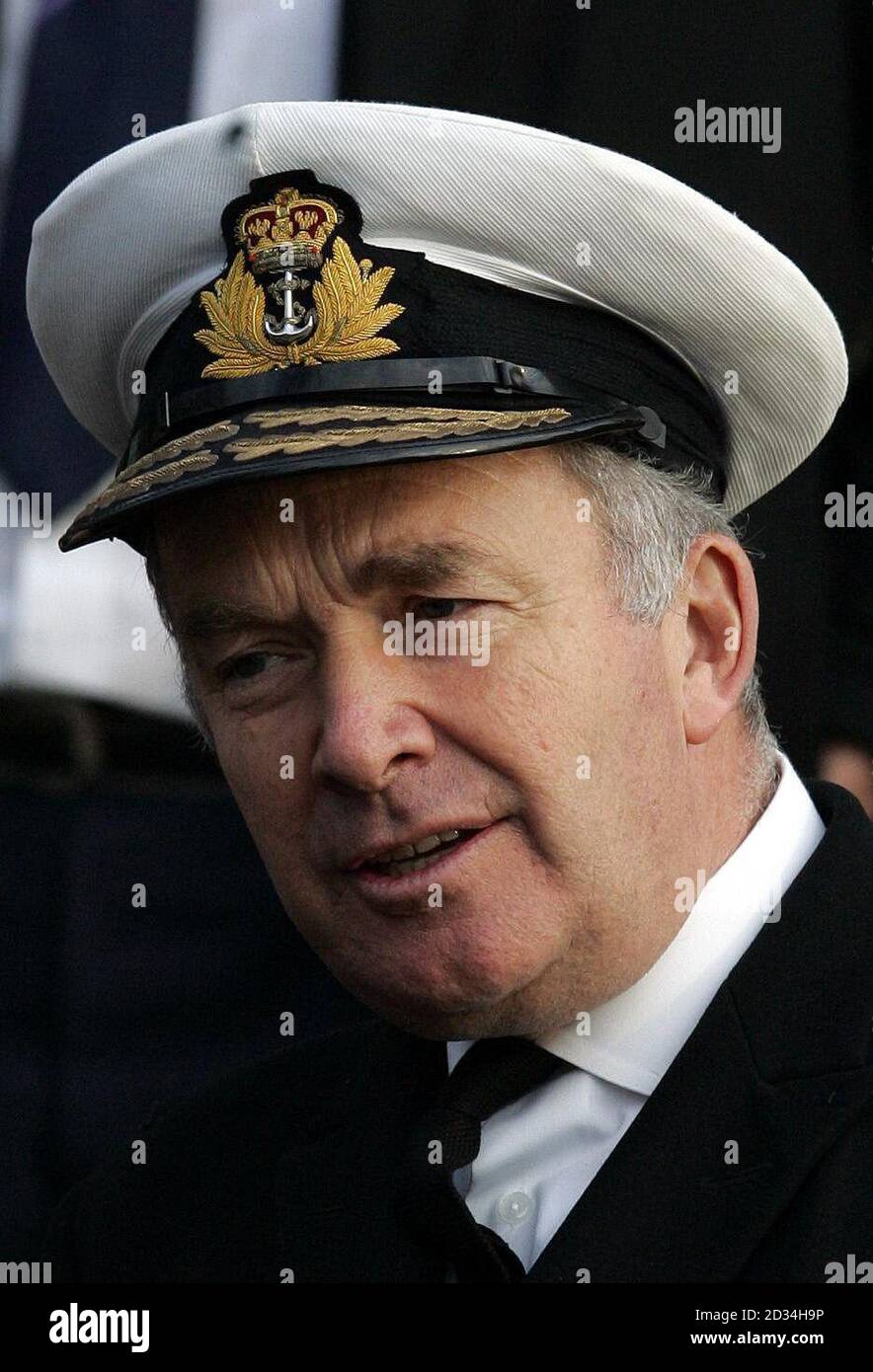 Admiral Sir Alan West First Sea Lord after the memorial service at ...