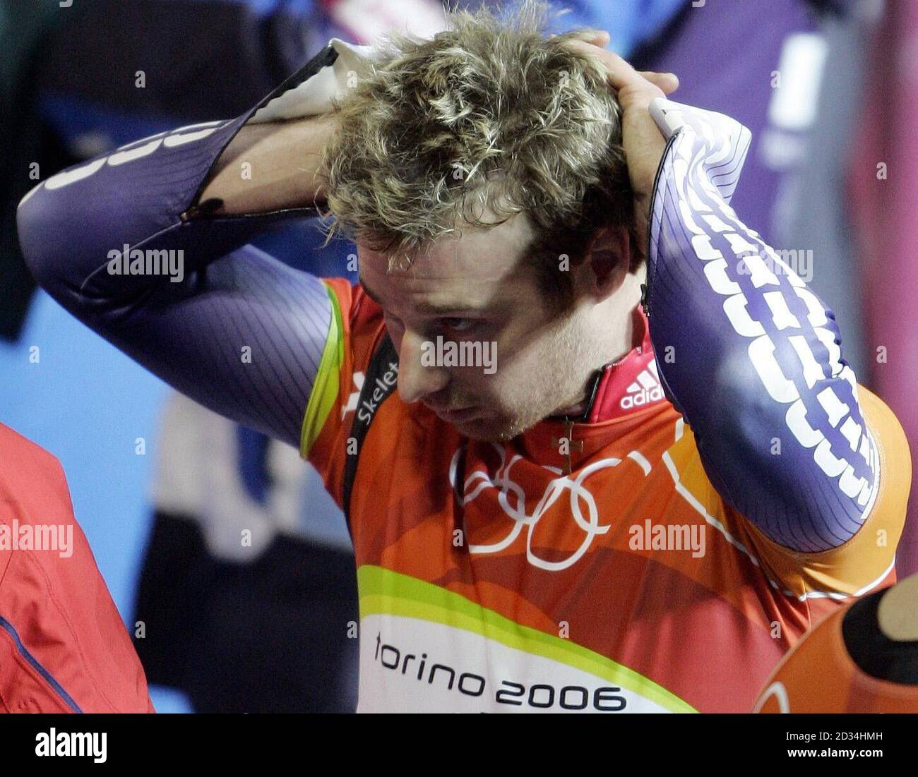 Great Britain's Adam Pengilly reacts following his second run in the ...