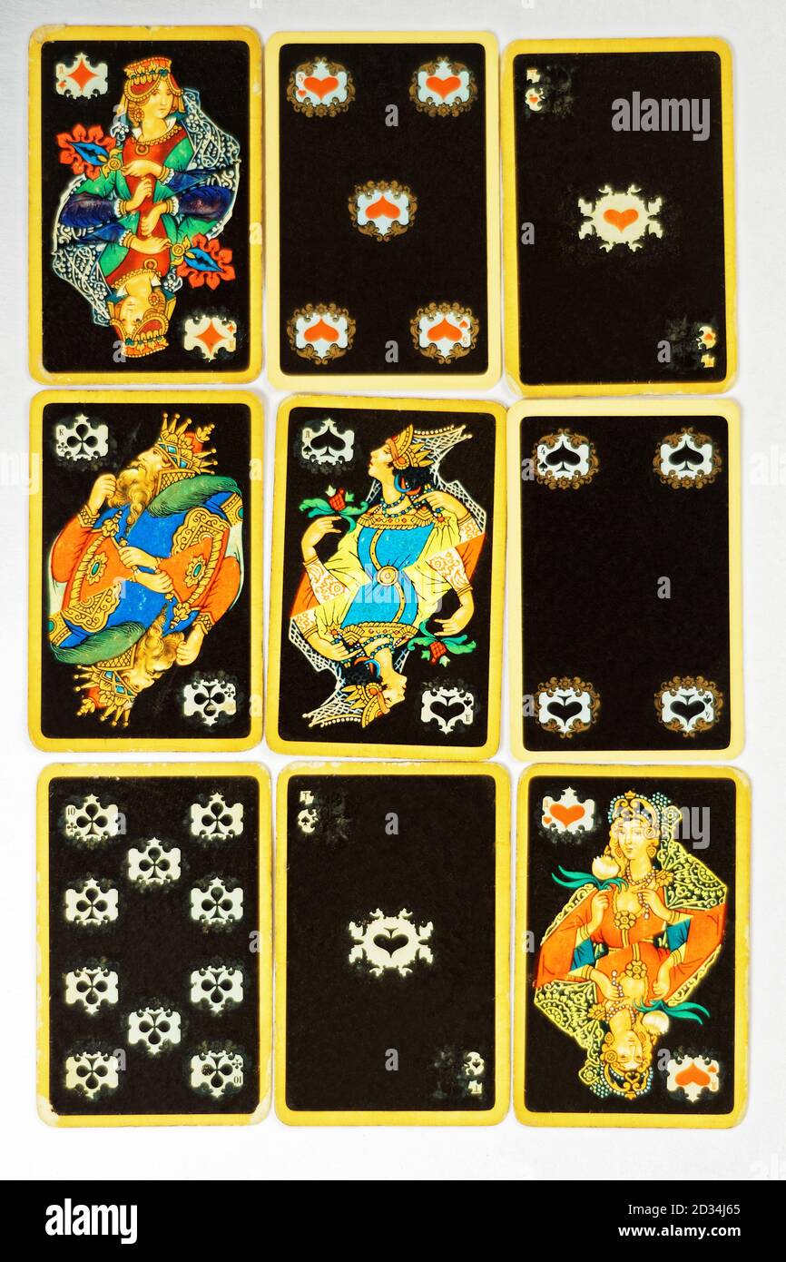 Photo cards, playing cards, games, board games Stock Photo - Alamy