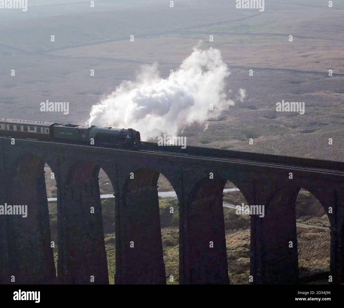Tornado, the newest steam locomotive in Britain, pulls the first ...