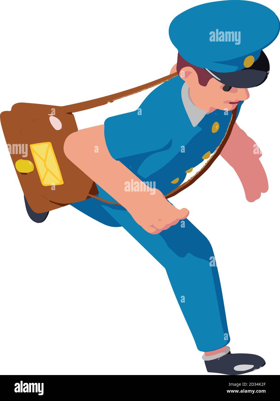 Running postman icon. Isometric of running postman vector icon for web ...