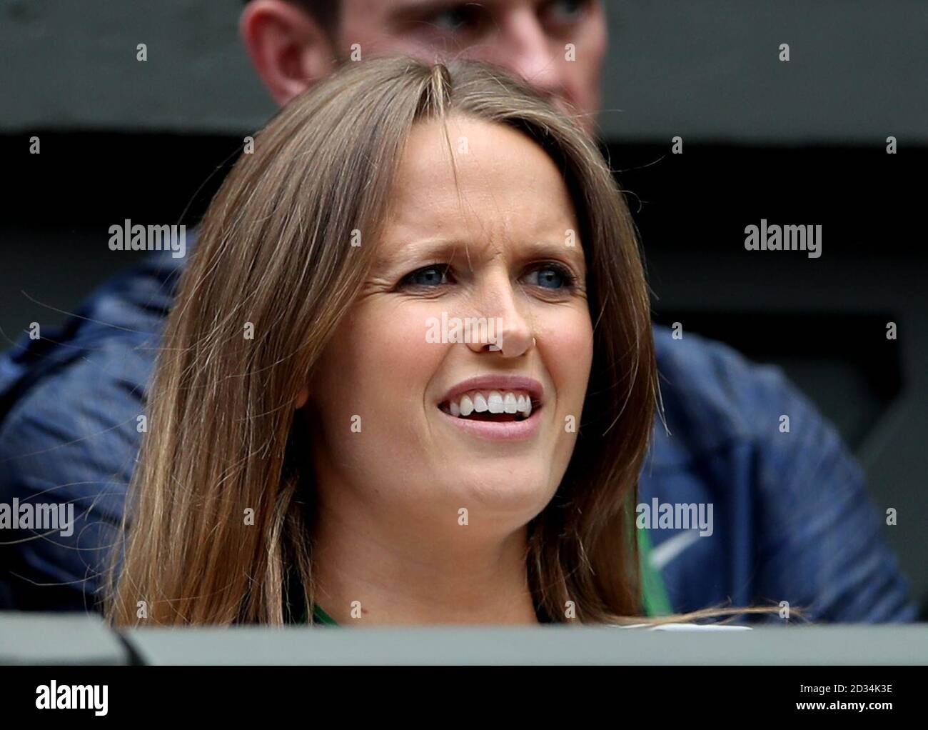 Kim Murray arrives on centre court on day Nine of the Wimbledon ...