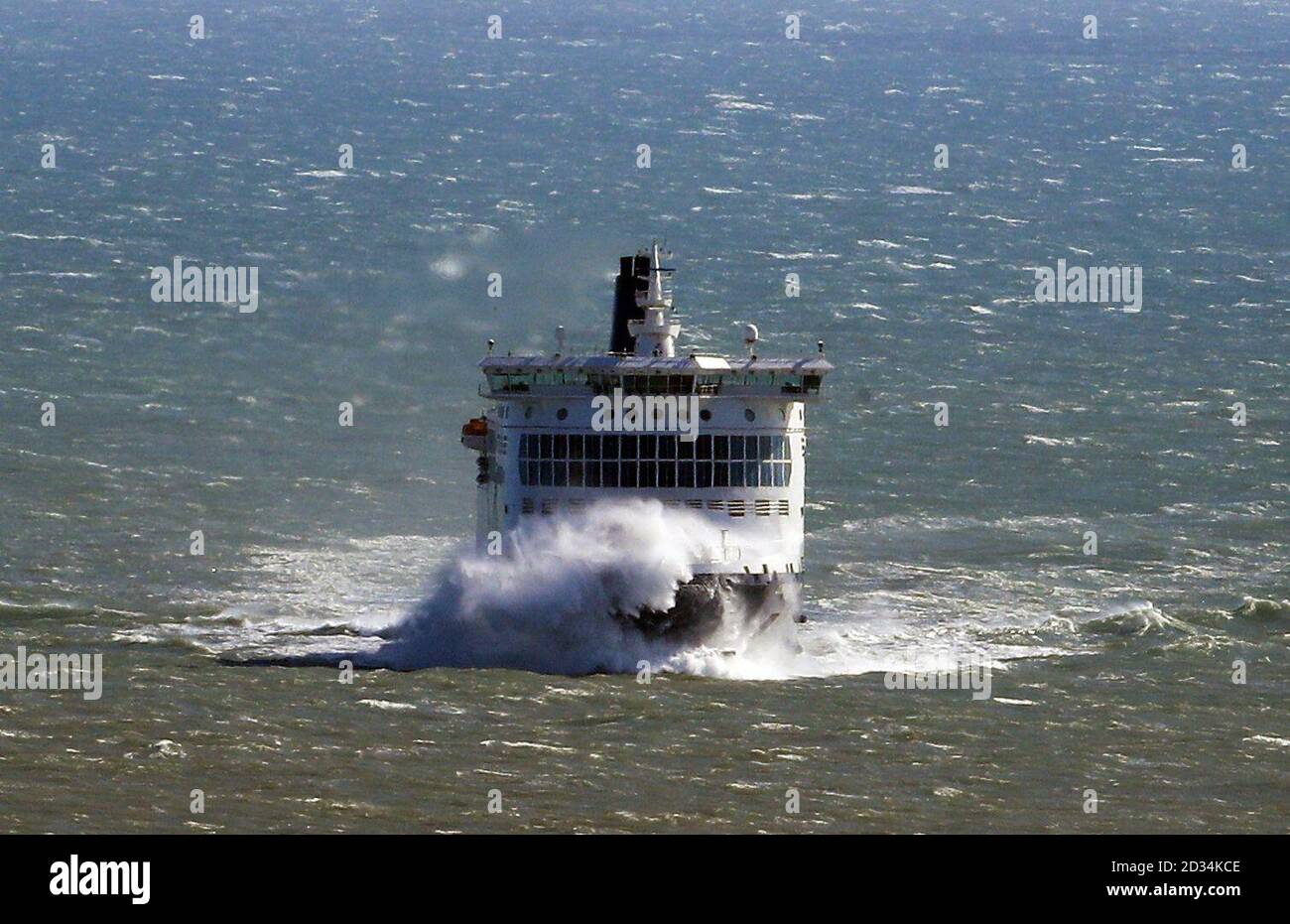A DFDS ferry makes its way into Dover, Kent, as Storm Aileen brought ...