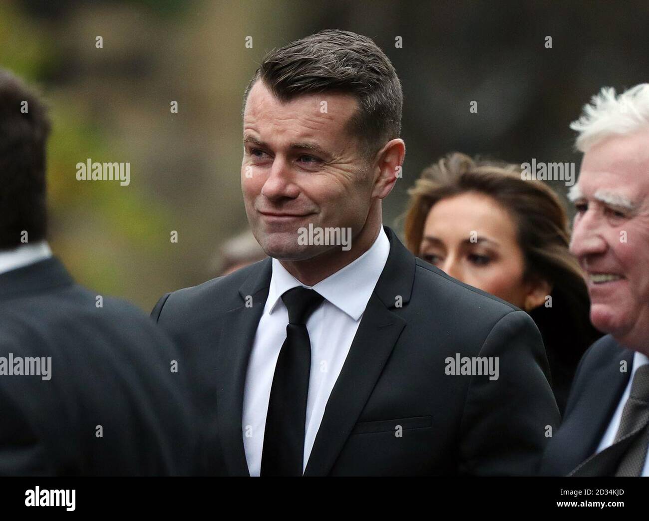 Shay Given arrives for the funeral service of former Newcastle United ...