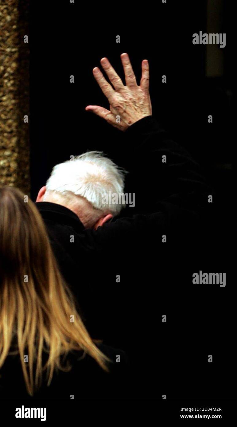 Peace activist norman kember arrives home in pinner hi-res stock ...