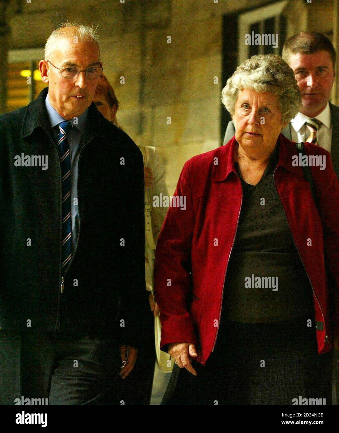 Hector McInnes, the father of Arlene Fraser with his wife Cathy outside ...