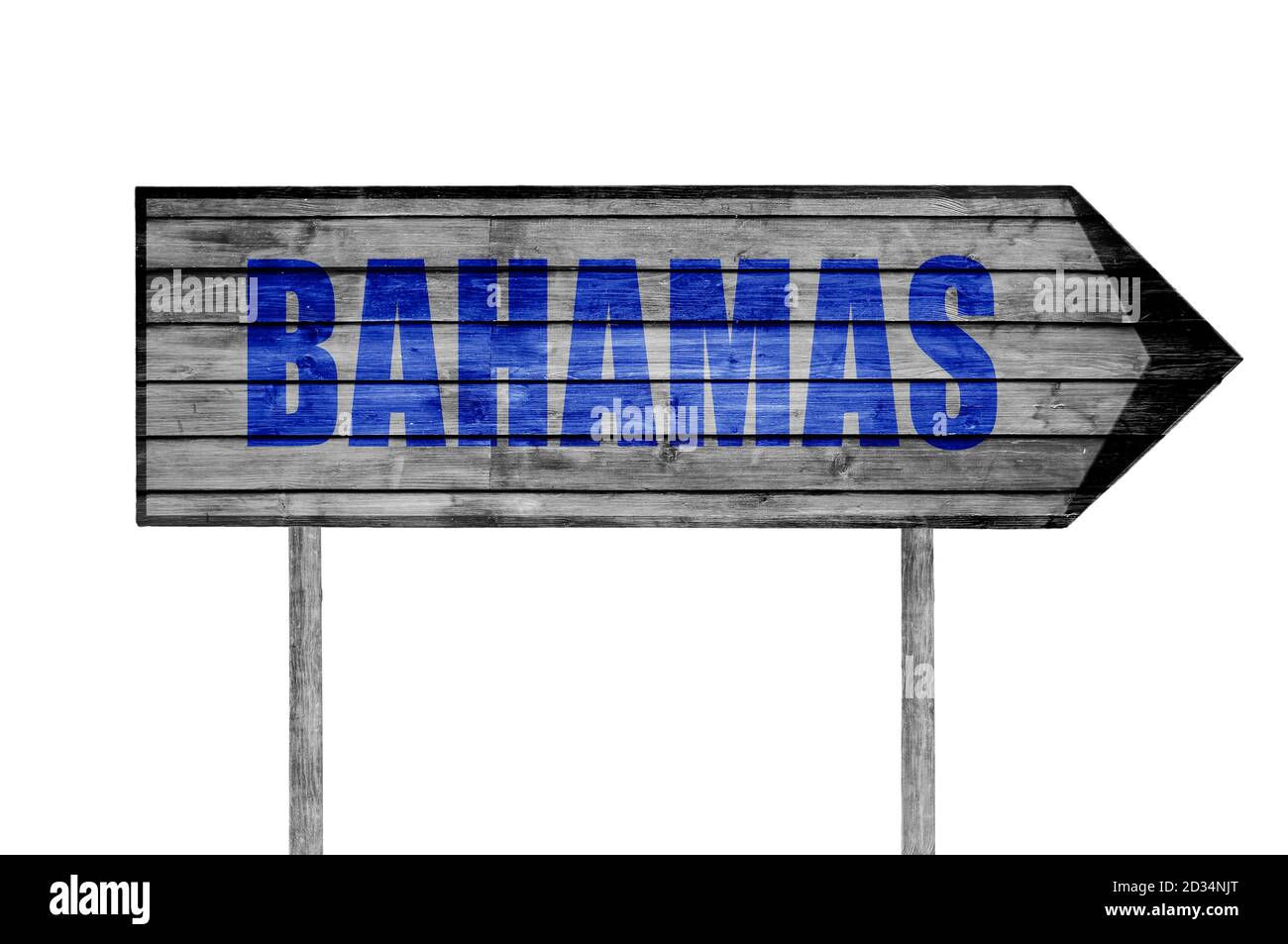 Bahamas wooden sign with beach background Stock Photo - Alamy