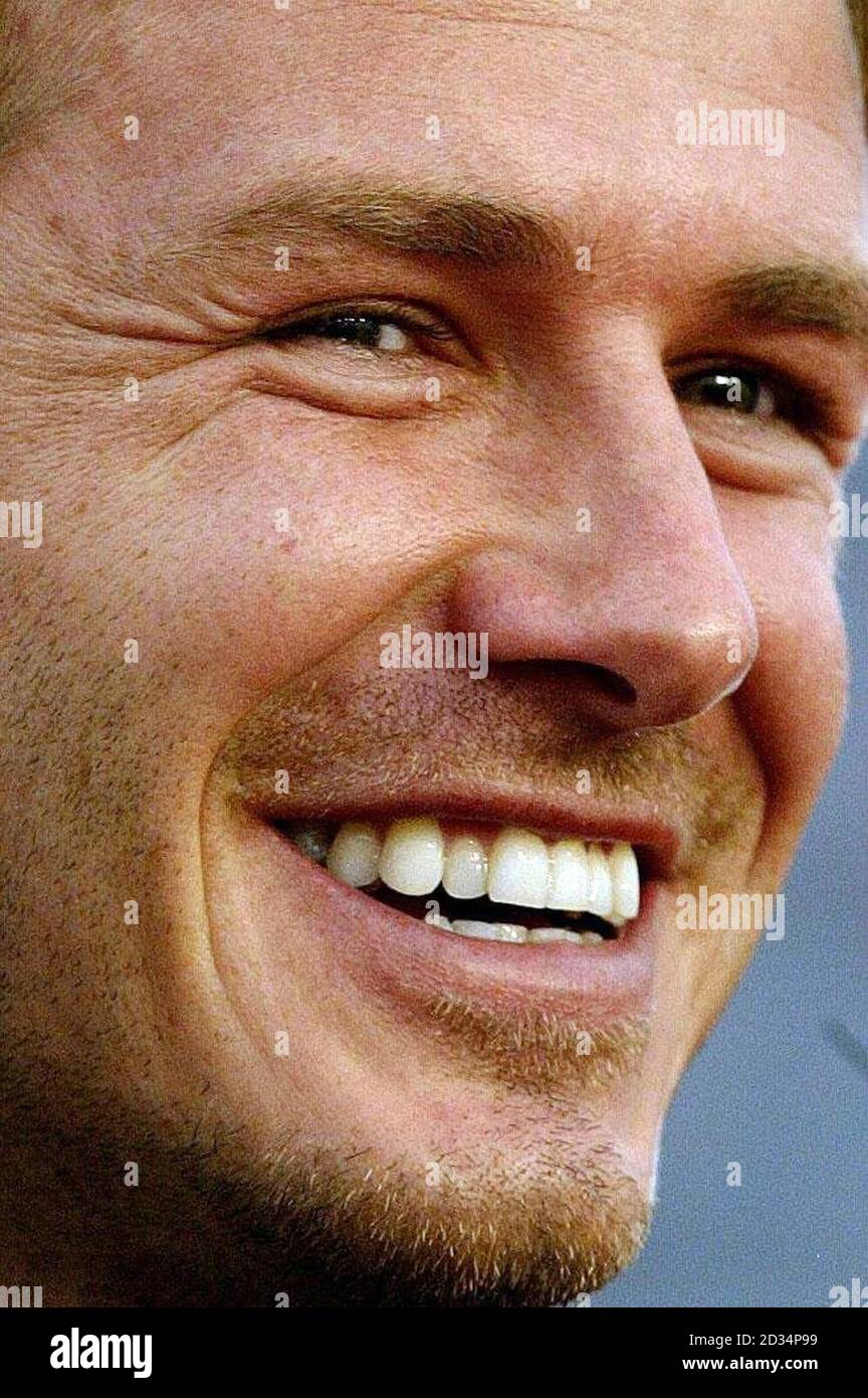 England captain david beckham press conference mittelbergstadion hi-res ...