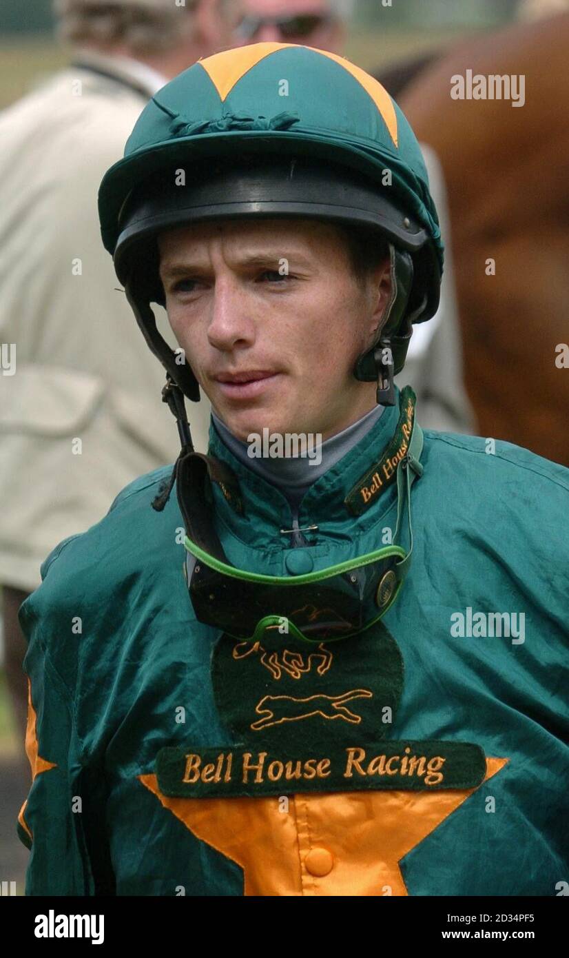 Jockey David Allan at Beverley racecourse Stock Photo - Alamy