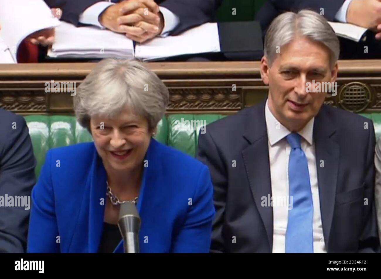 Prime Minister Theresa May and Chancellor of the Exchequer Philip ...