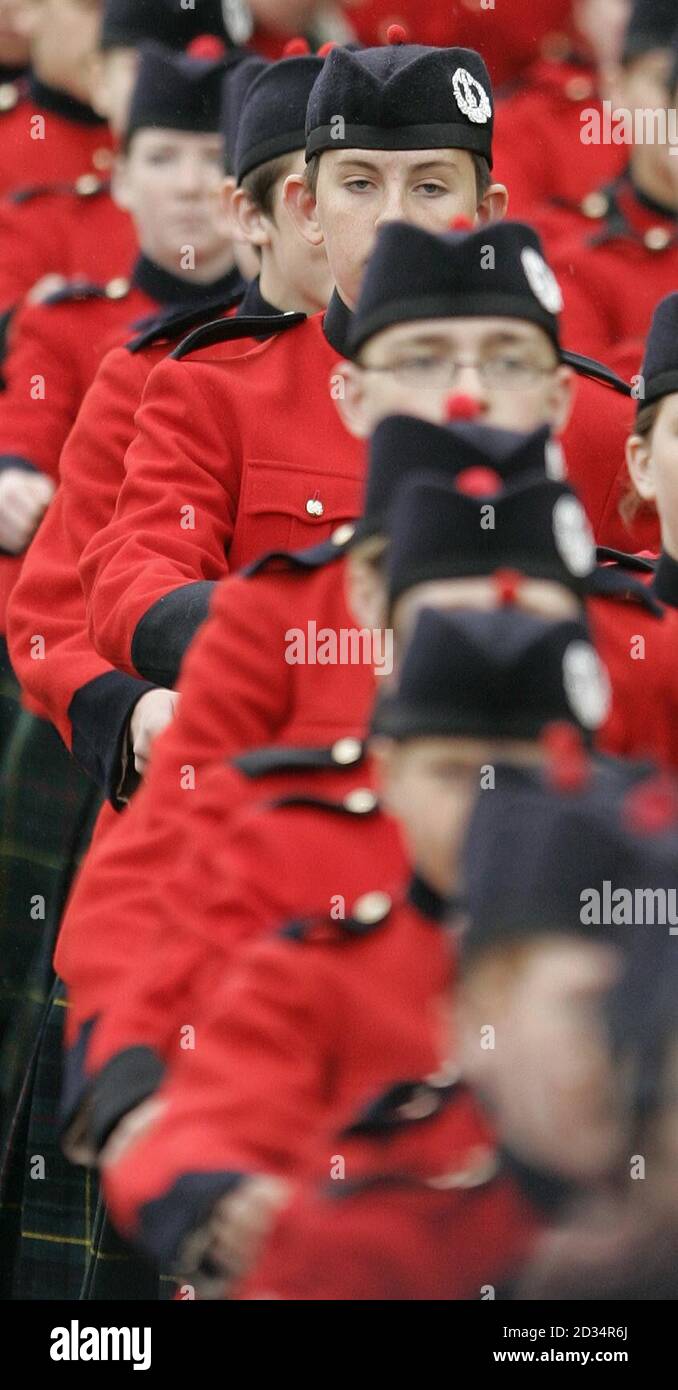 Pupils (known as Victorians) from the Queen Victoria School in Dunblane ...