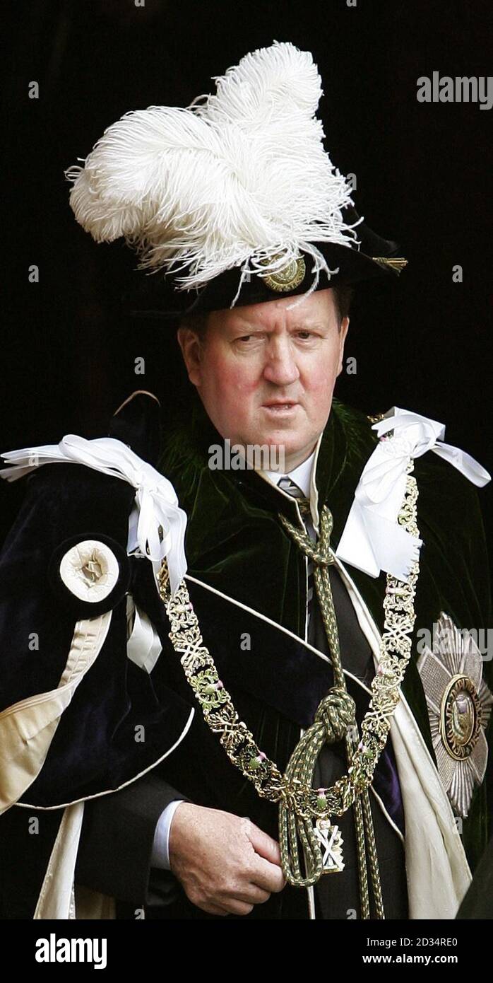 Lord Robertson of Port Ellen prior to being installed as a Knight of ...