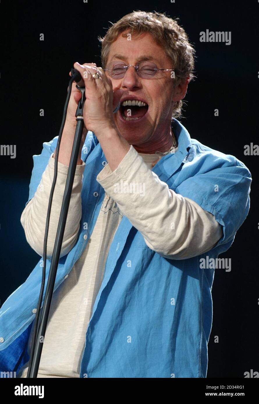 The Who lead singer Roger Daltrey performs on the Main Stage at the T ...