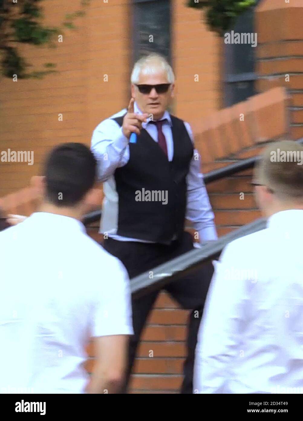 Charity fundraiser Gary Gardner arriving at Leicester Crown Court who ...