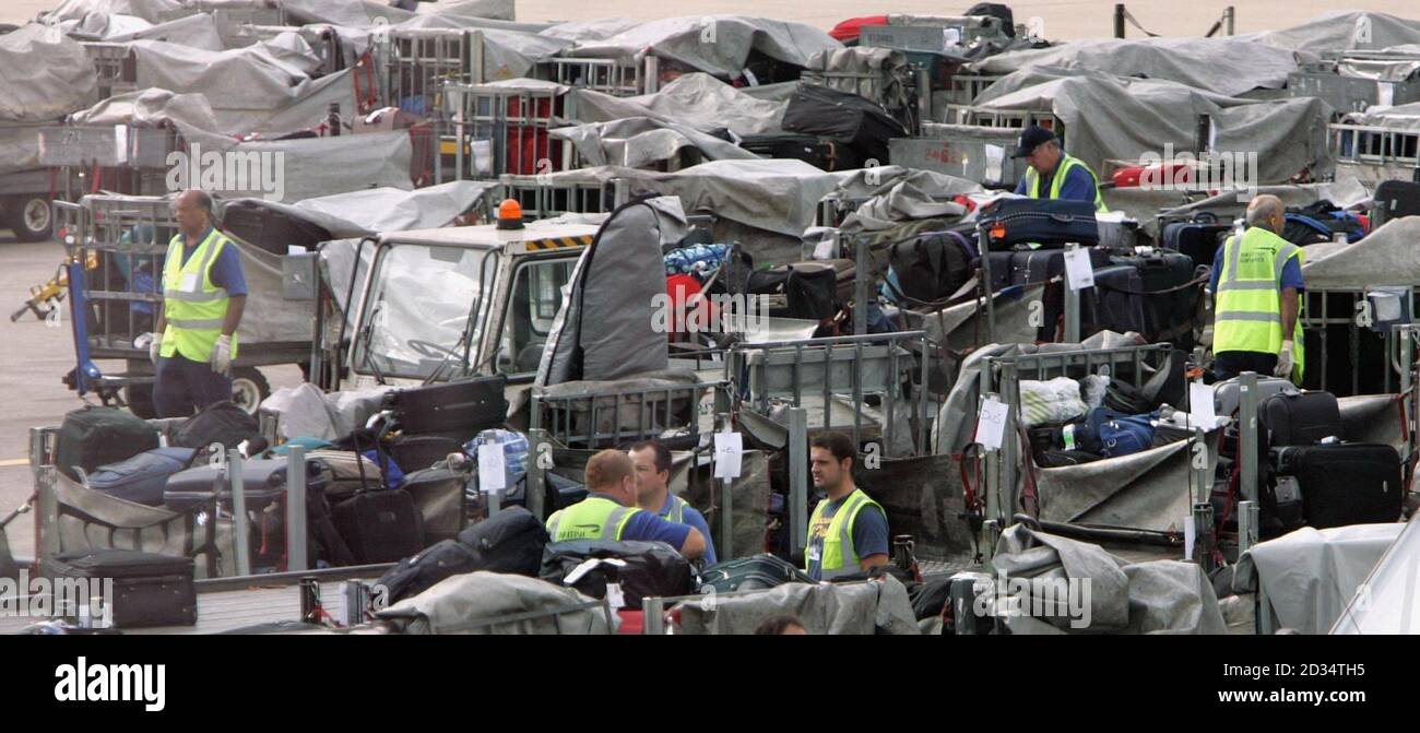 Baggage at Heathrow Airport today Stock Photo - Alamy