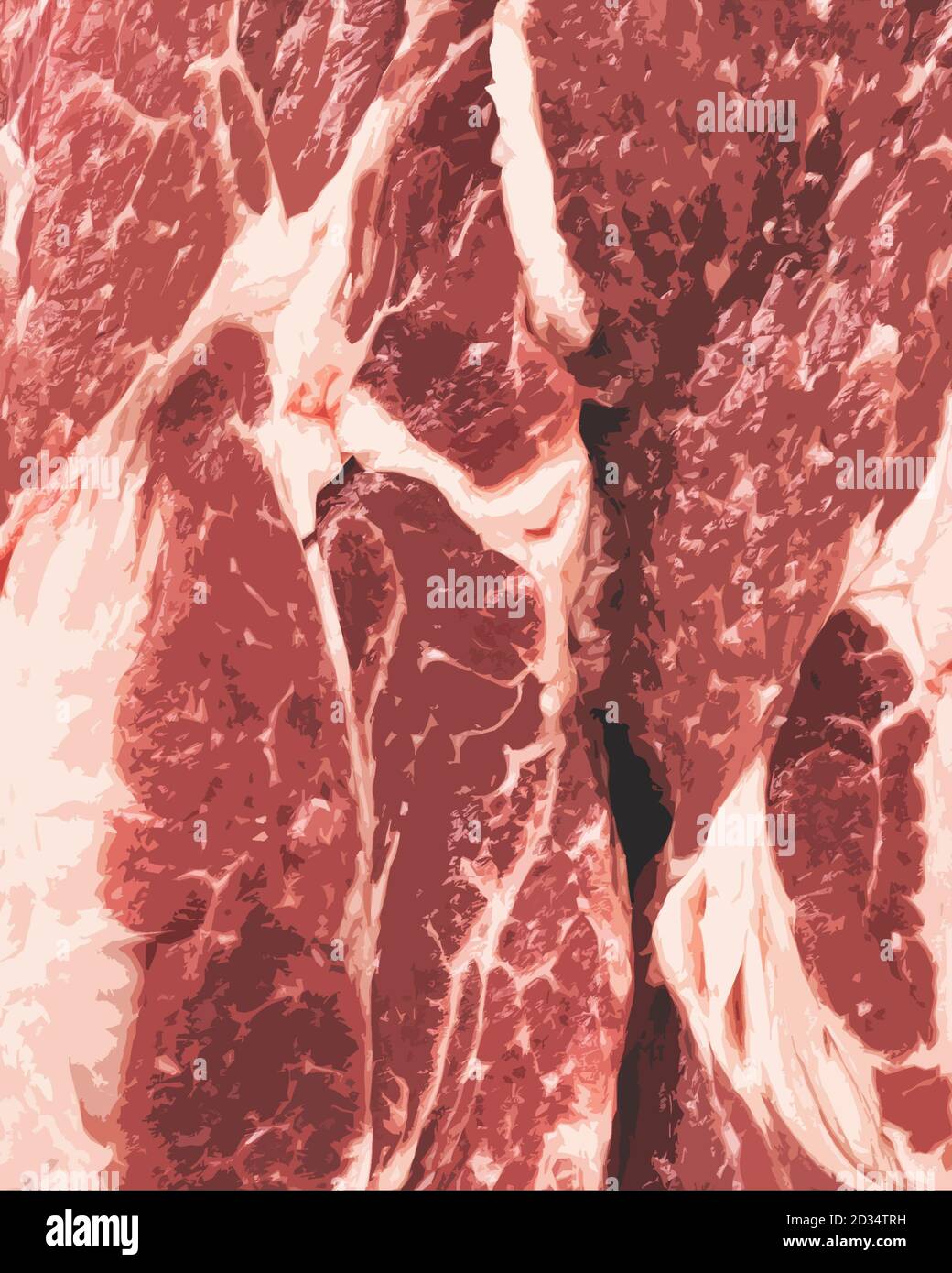 Meat texture with fat pattern. Fresh raw meat sliced. Filter cutout ...