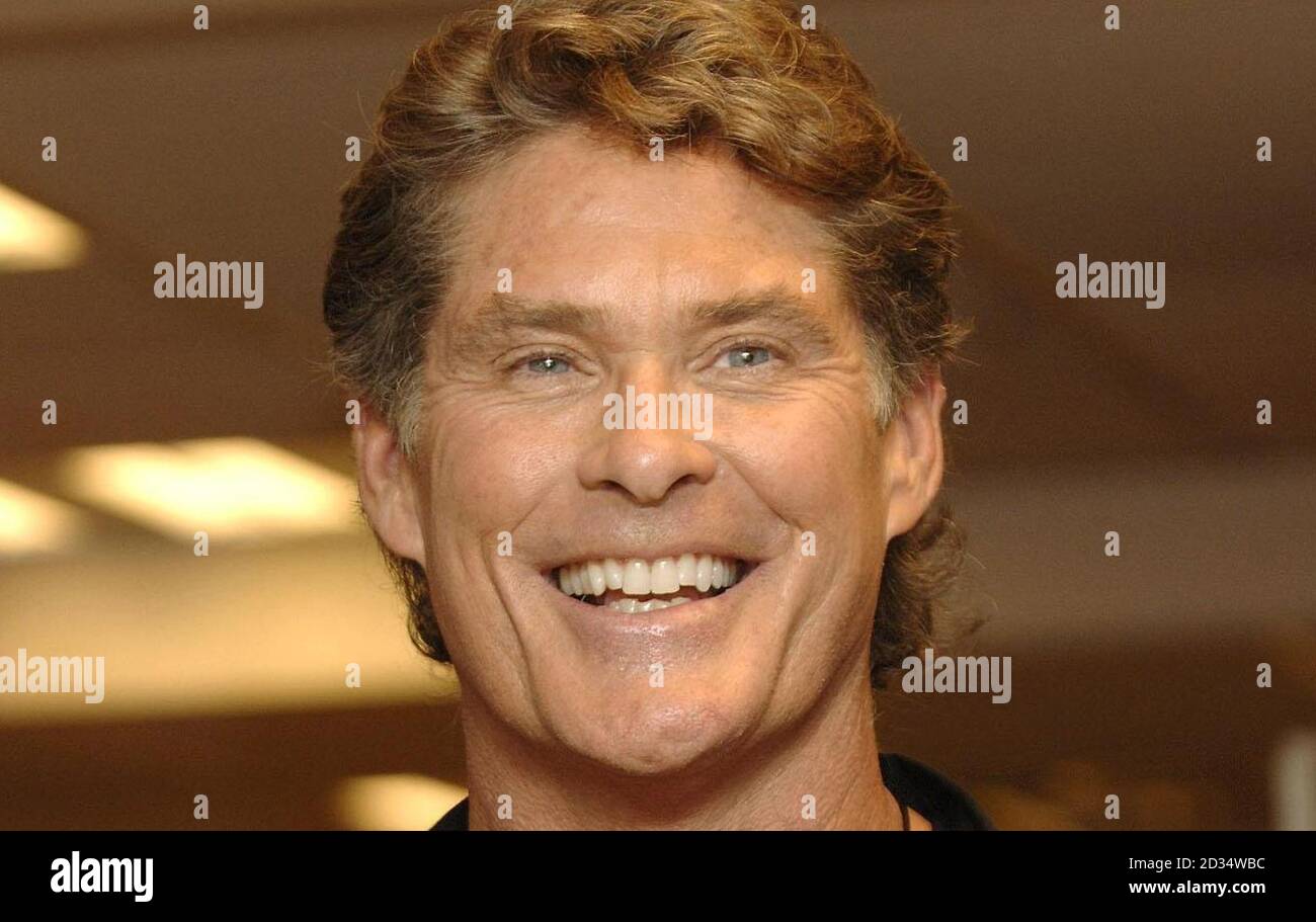 David Hasselhoff during an instore signing session for his ...