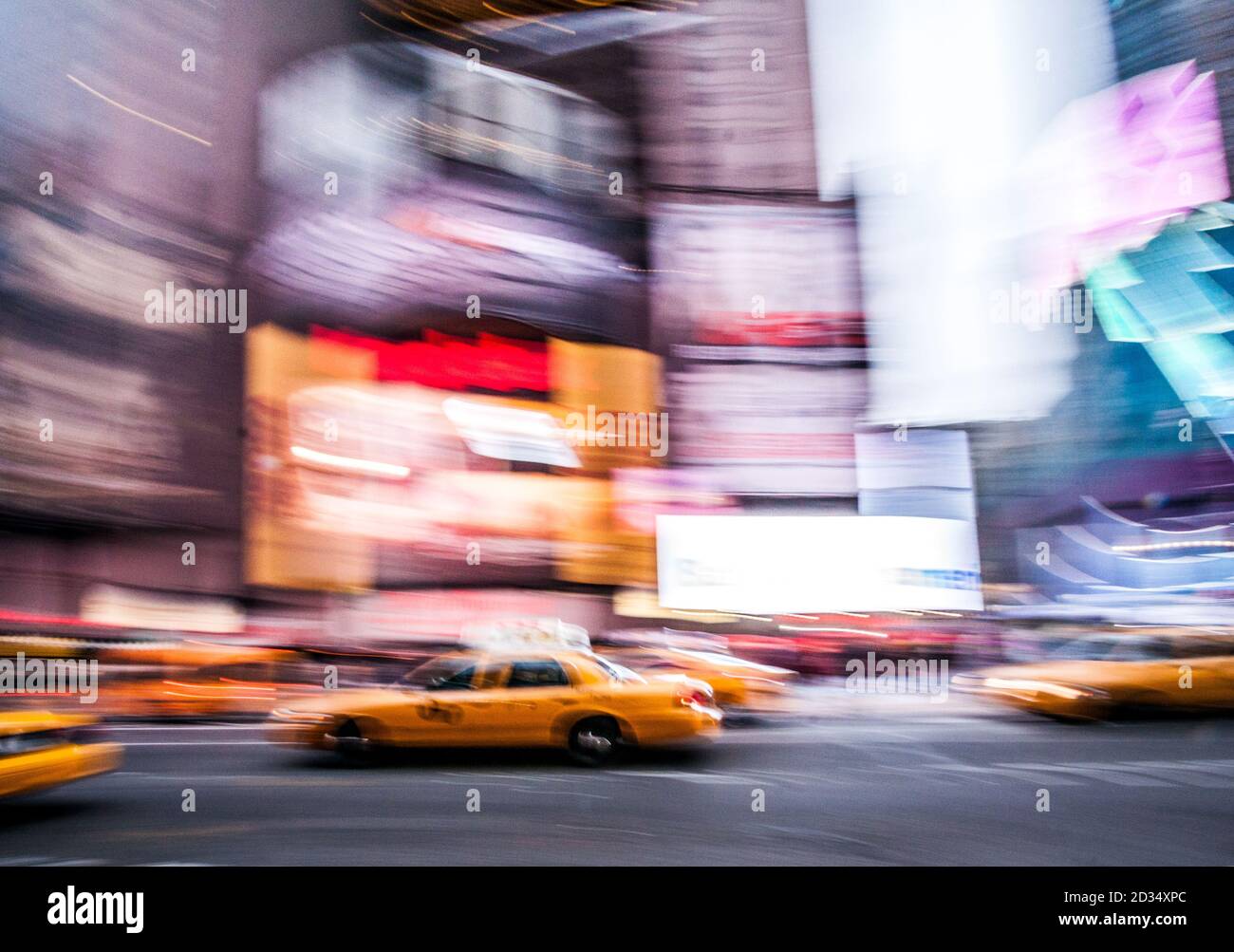 Brooklyn Bridge at night and Times Square IN NYC Stock Photo - Alamy