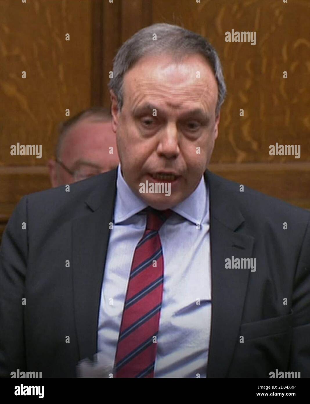 DUP deputy leader Nigel Dodds responds after Prime Minister Theresa May ...