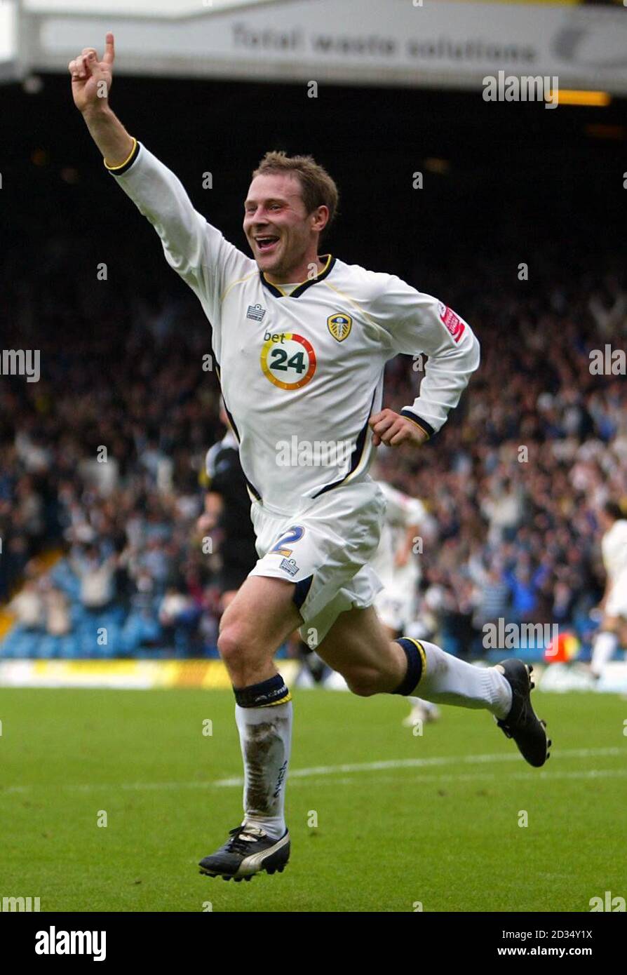 Leeds United's Ian Moore celebrates after scoring against Southend ...