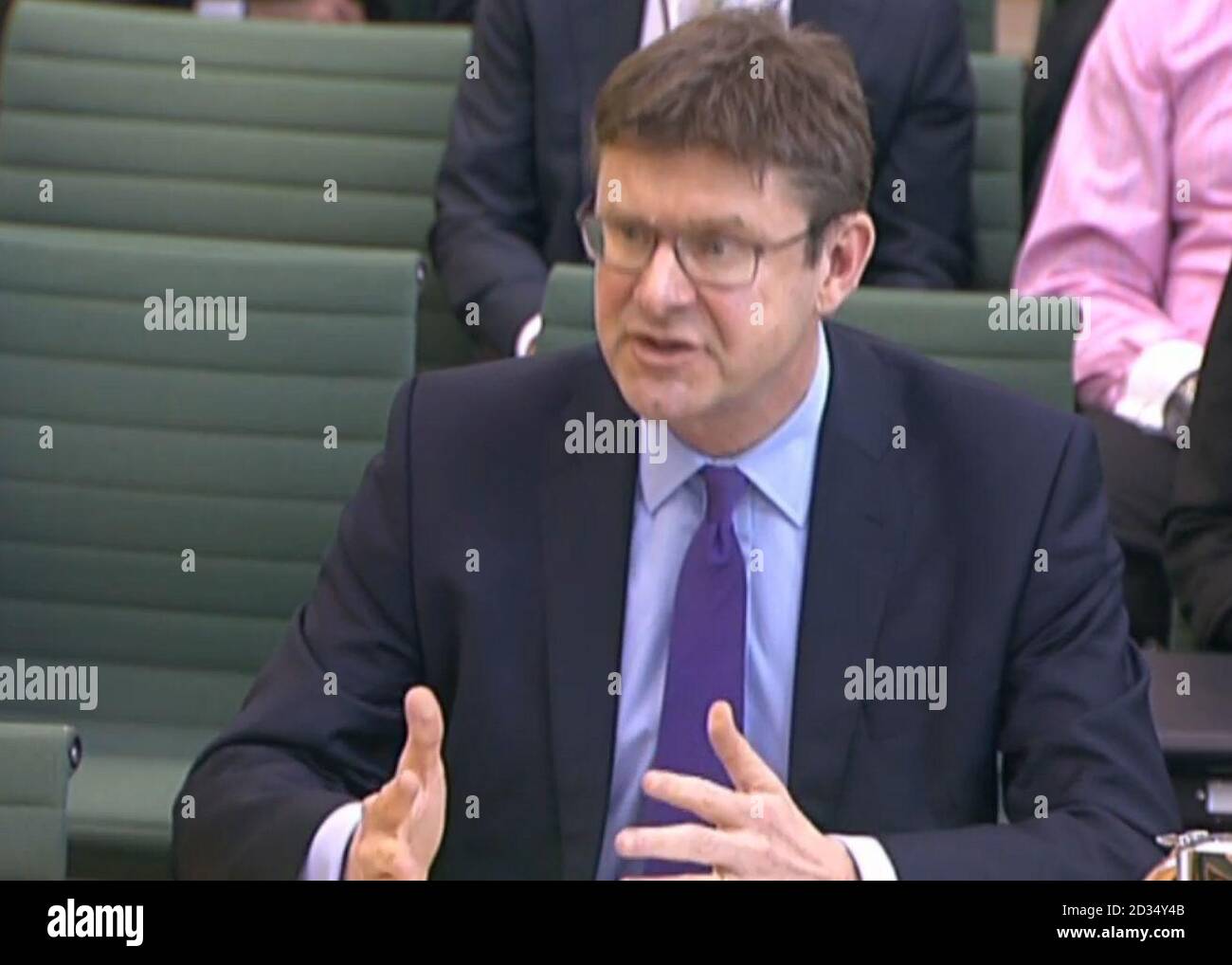 Business secretary greg clark giving evidence to the business hi-res ...