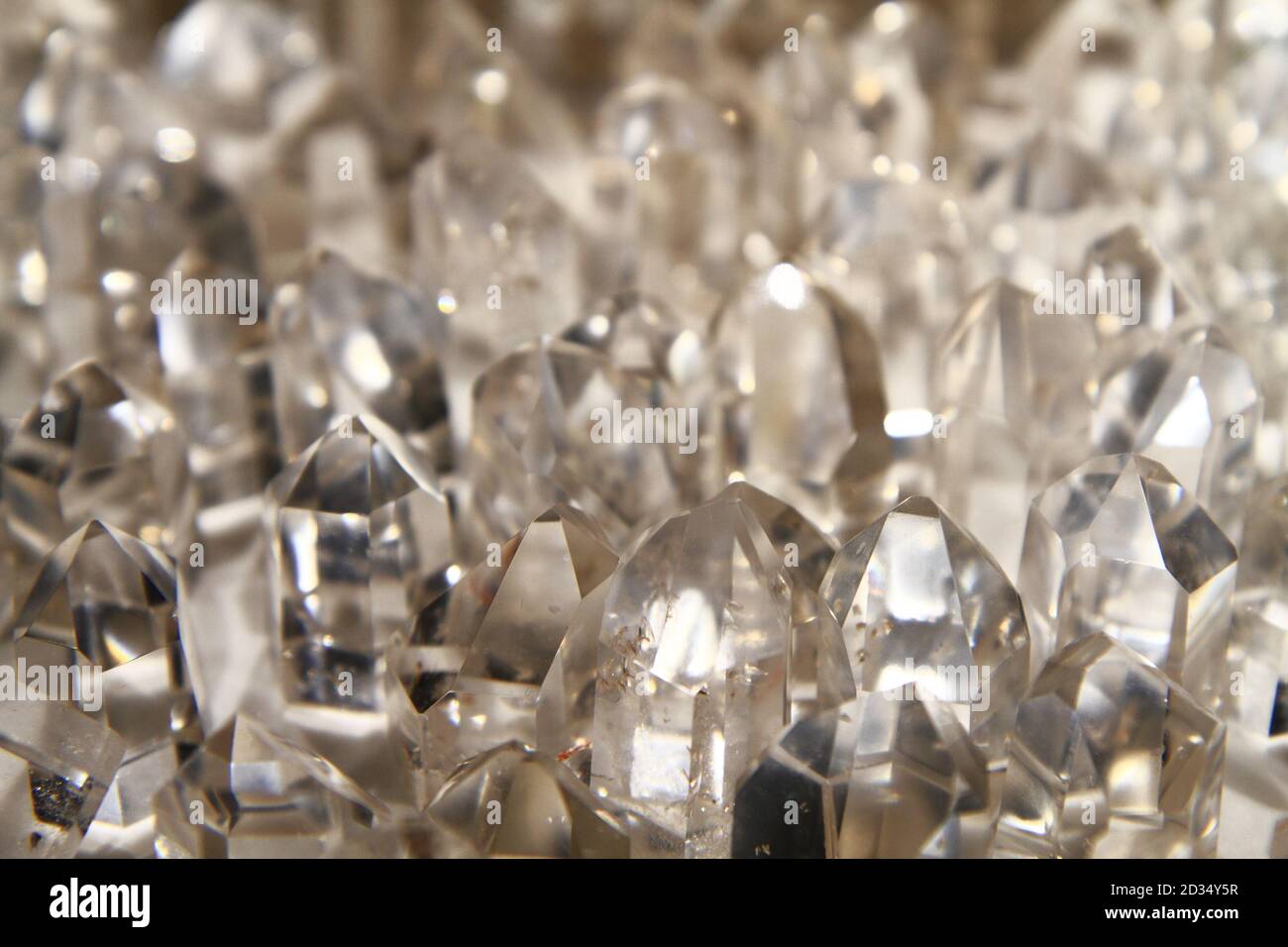 quartz crystal (mineral,gem) texture as nice background Stock Photo - Alamy