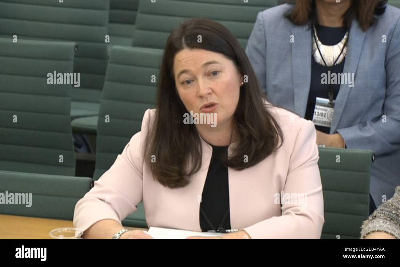 KPMG Head of People Anna Purchas, giving evidence to the Women and ...