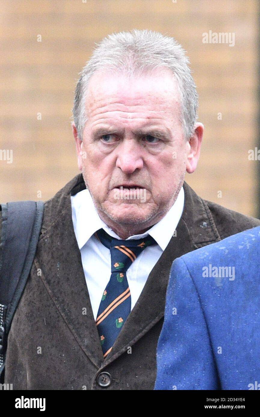 Brian Davies, 62, leaves Cardiff Magistrates' Court where he denies ...