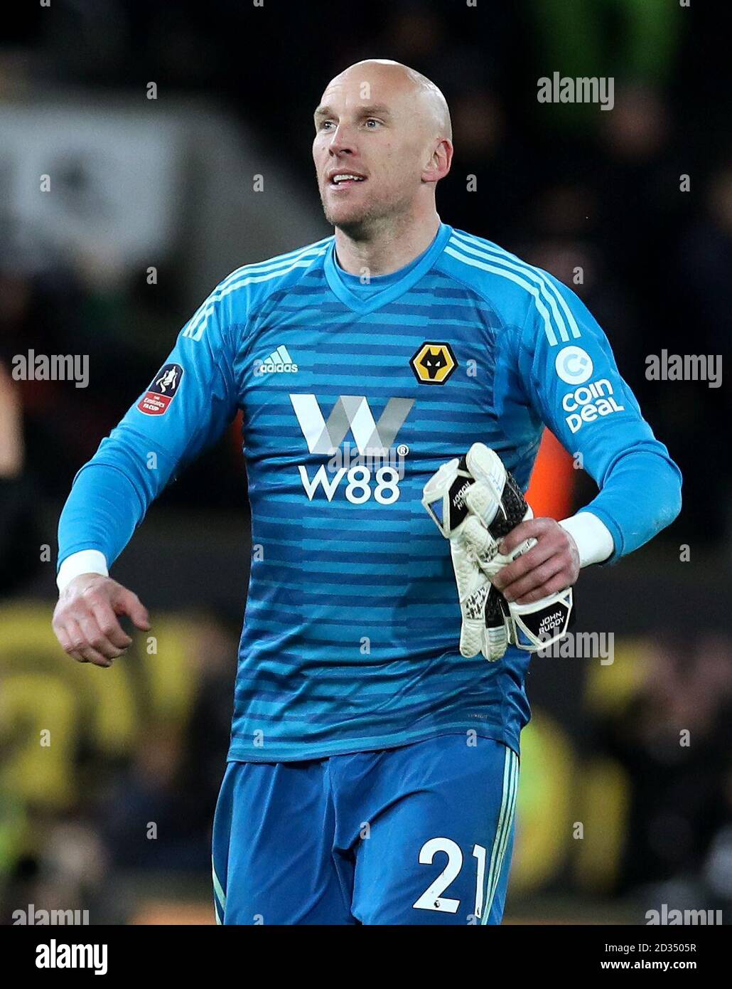 Wolverhampton wanderers goalkeeper john ruddy hi-res stock photography ...