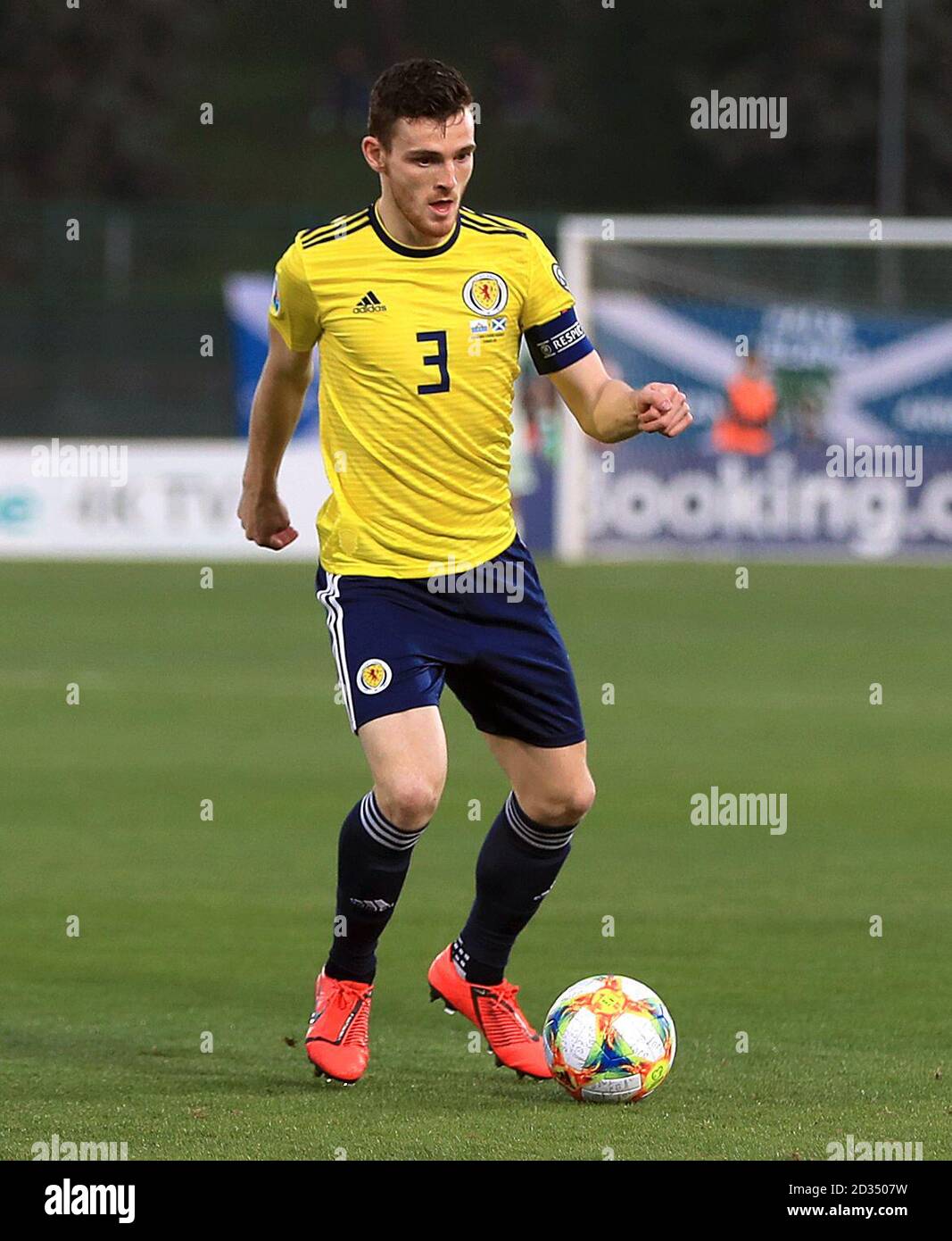 Scotland's Andrew Robertson during the UEFA Euro 2020 Qualifying, Group ...