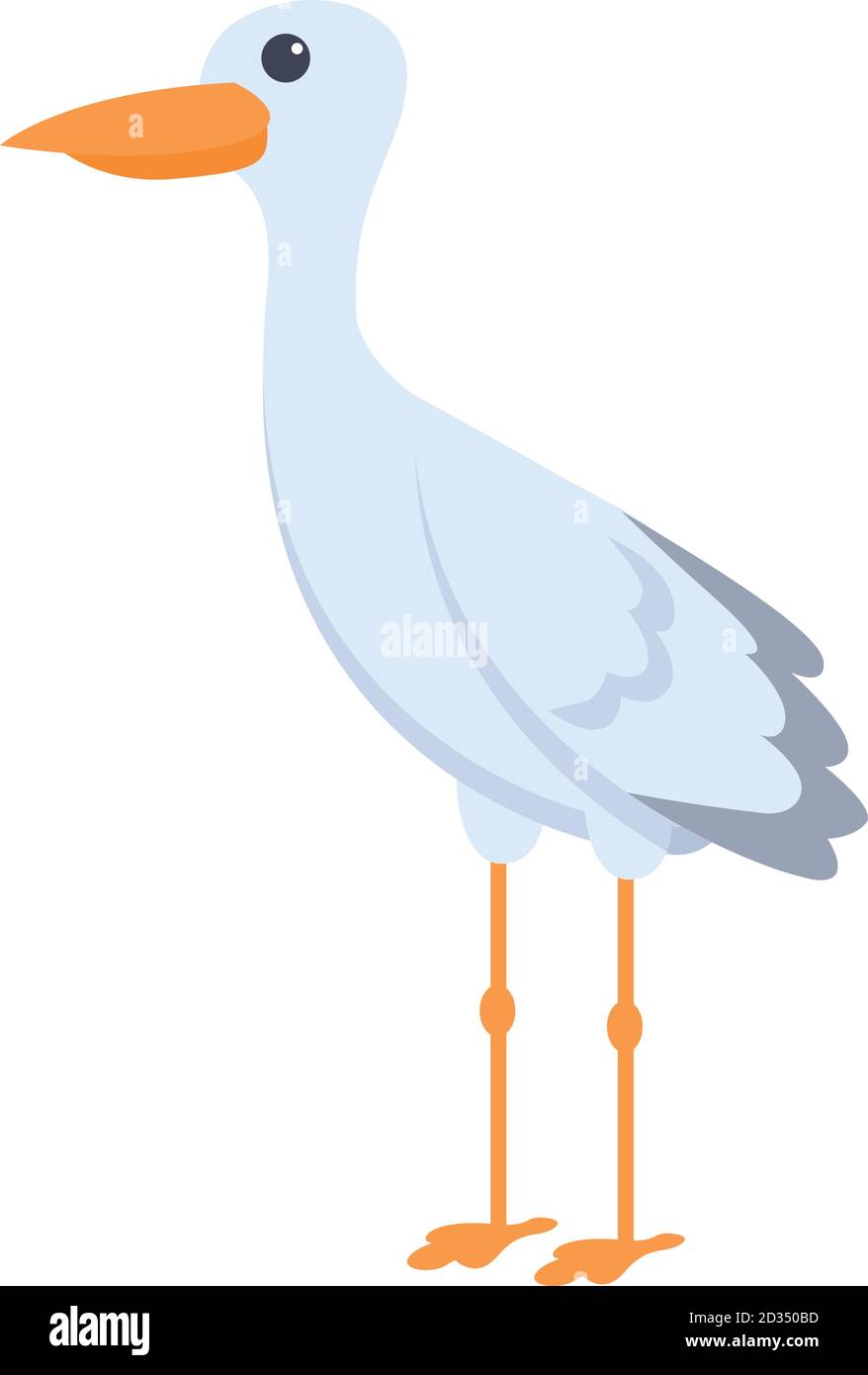 Wild stork icon. Cartoon of wild stork vector icon for web design ...
