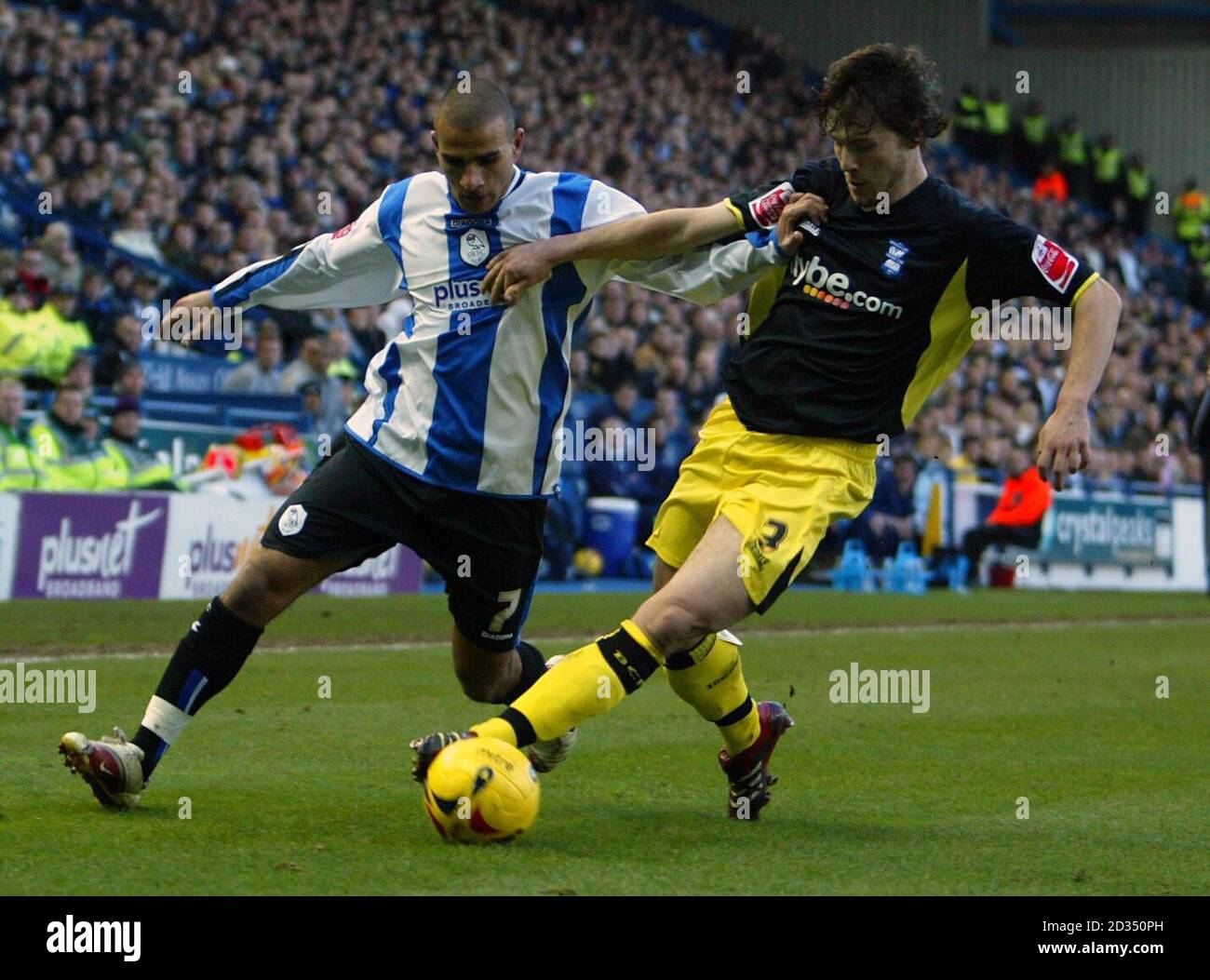 Sheffield Wednesday's Marcus Tudgay (left) and Birmingham City's ...
