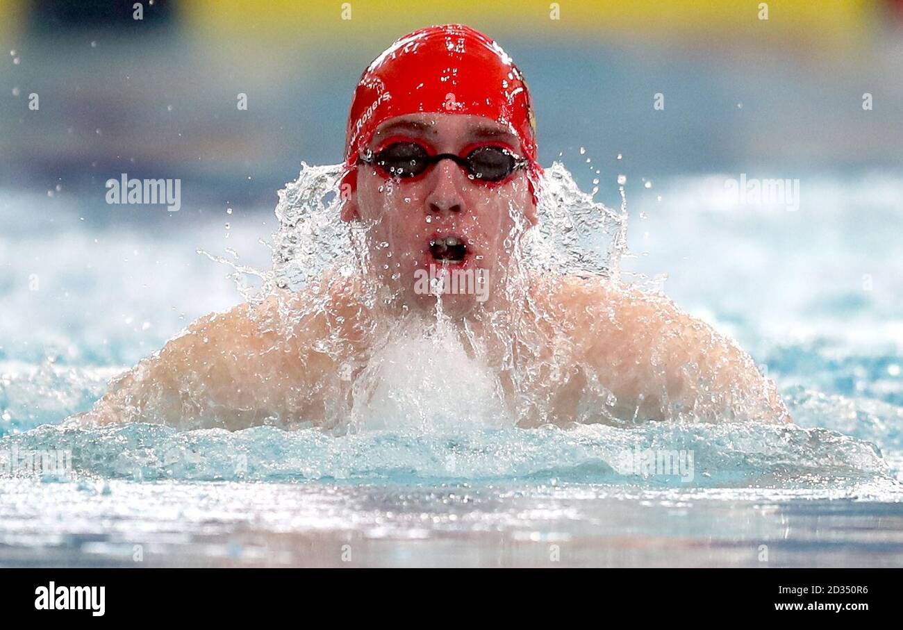 Matthew Rogers in the heats for the Men's Open 100m Breaststroke ...