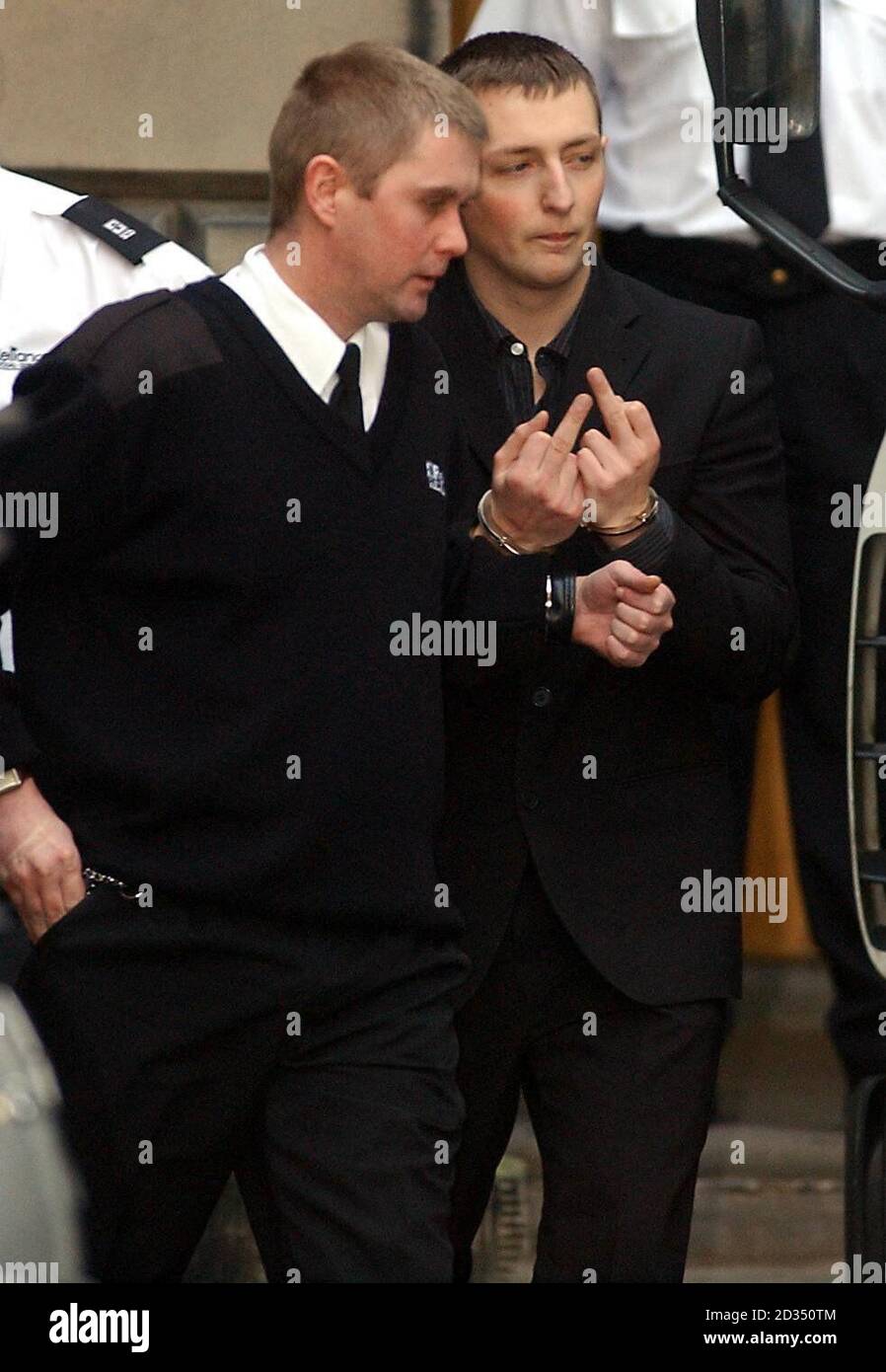 Kevin Leslie, 24, is led away from Edinburgh High Court after being ...