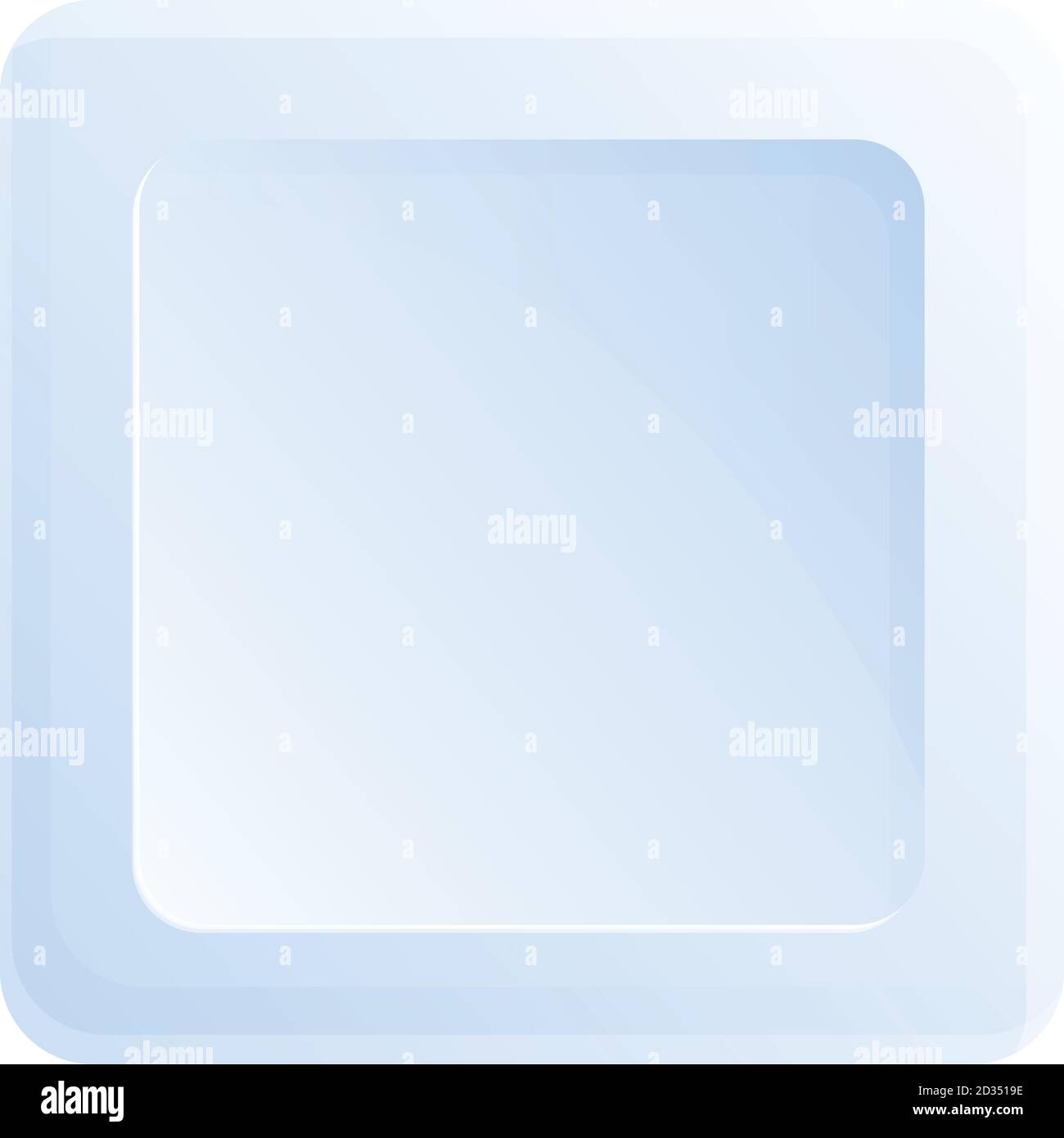 Square plate icon. Cartoon of square plate vector icon for web design ...