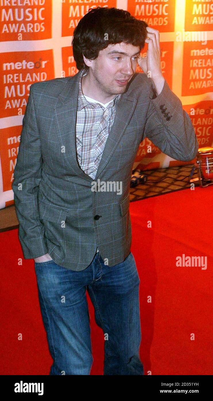 Gary Lightbody lead singer of Snow Patrol arriving for the 2007 Meteor ...