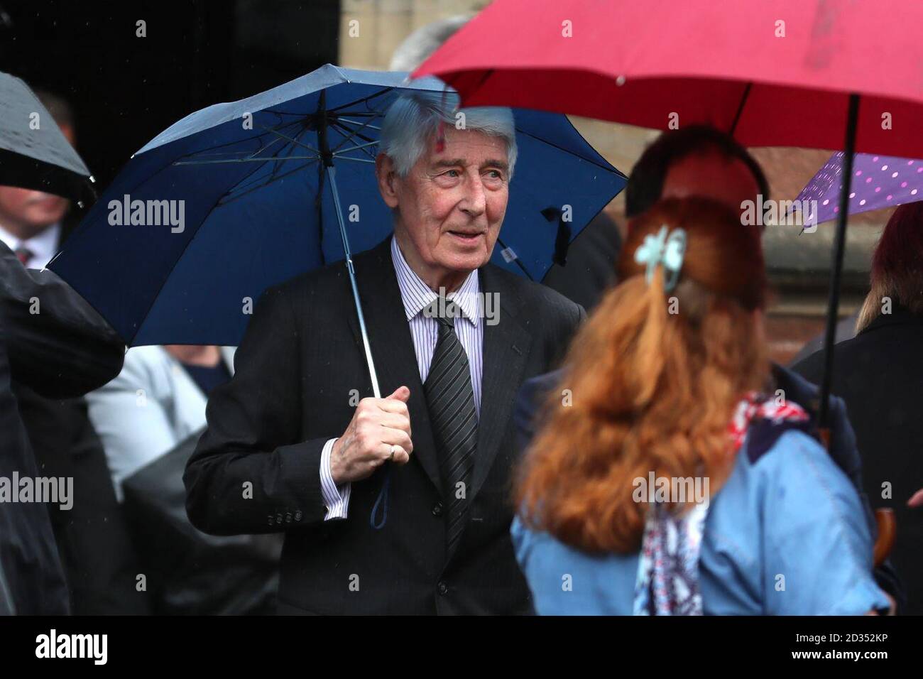 Robert McCartney QC attends the funeral of Sir Anthony Hart at St Mark ...