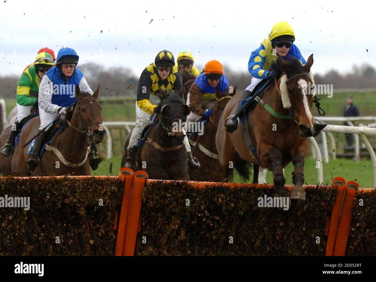 Minster Abbi and Jockey Jenny Riding (right) win the Cadale Lady Riders ...