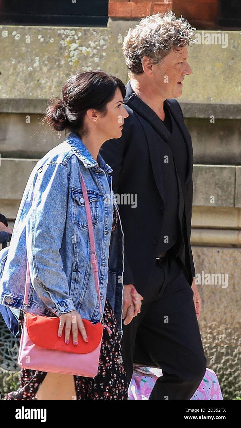 Emmerdale actor Mark Jordon and his partner Laura Norton arrive at ...