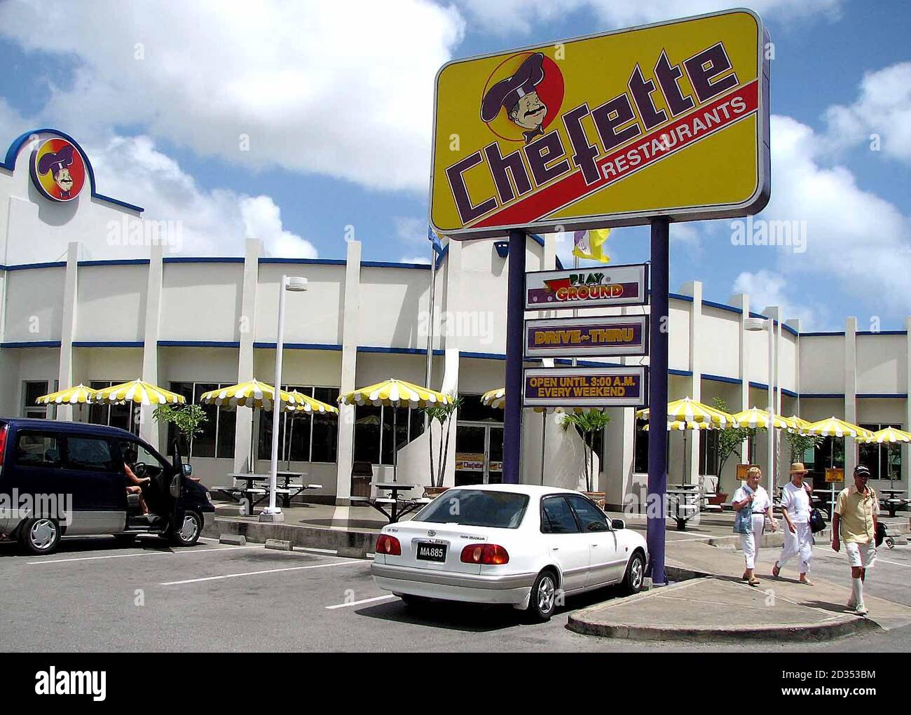 Local chain of fast food restaurants, Bridgetown, Barbados. March 07 ...